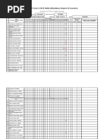 Daily Attendance Sheet 2024-2025 | PDF