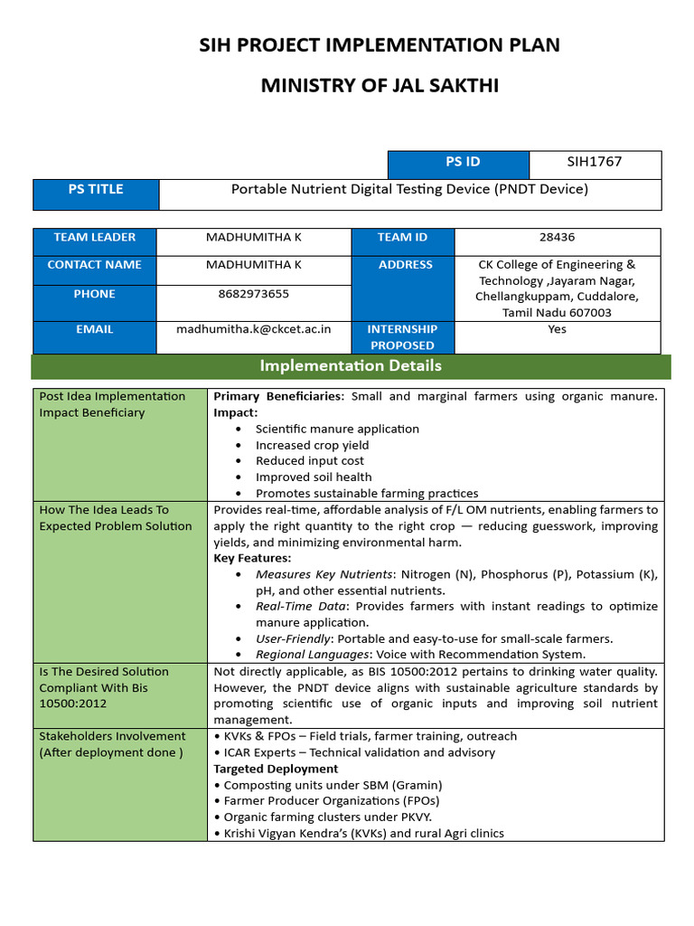 SIH Agile - Avengers Final | PDF | Sustainable Agriculture | Agriculture
