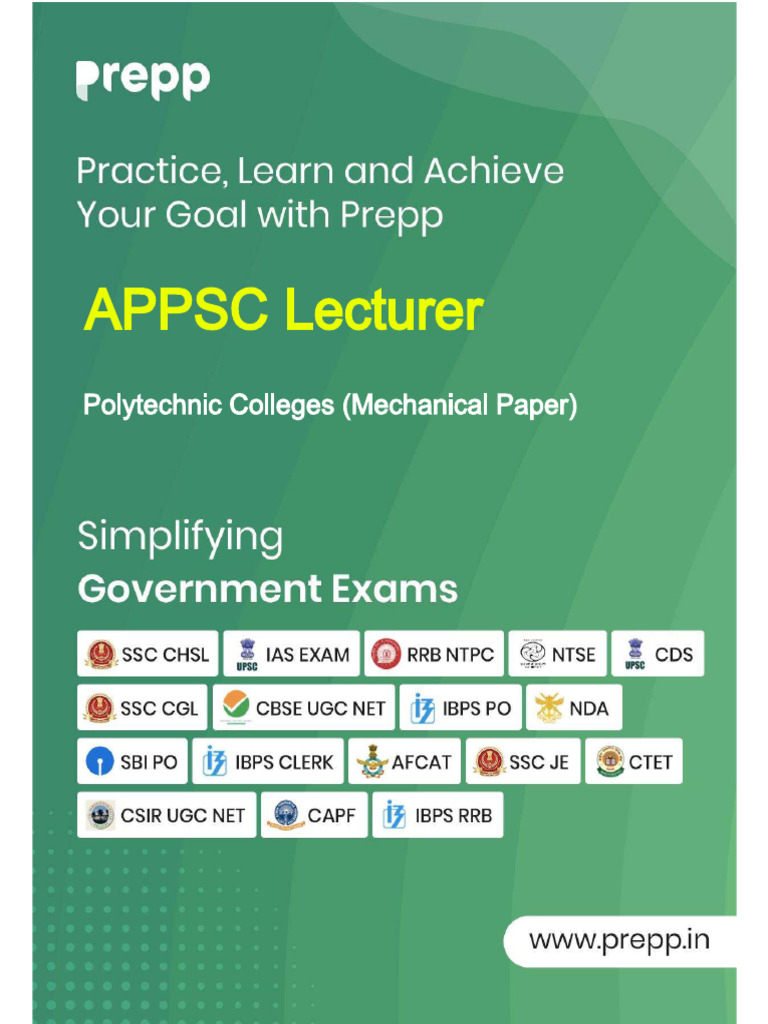 Appsc Lecture Prep | PDF