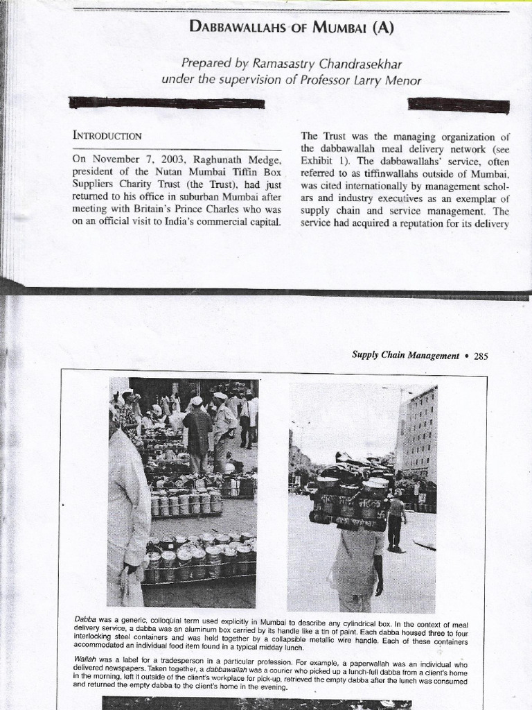 Mumbai Dabbawallahs - Case Study | PDF