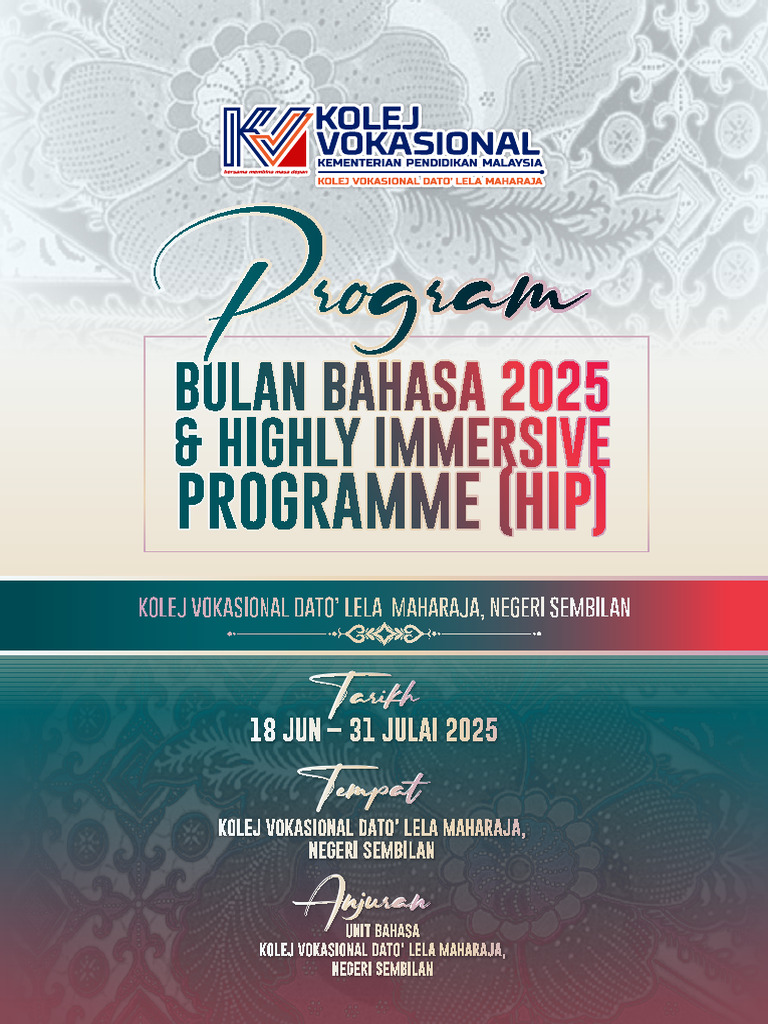 Buku Program Bulan Bahasa 2025 | PDF