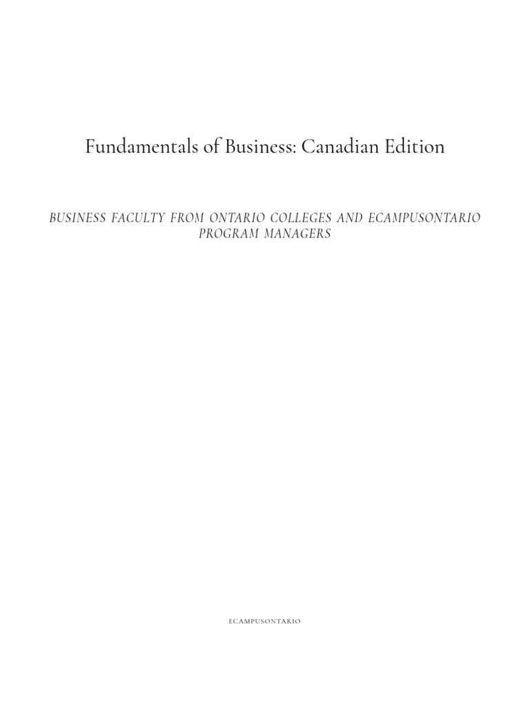 01 FundamentalsOfBusinessCdnEd2018 Preface Teamwork | PDF | Group ...