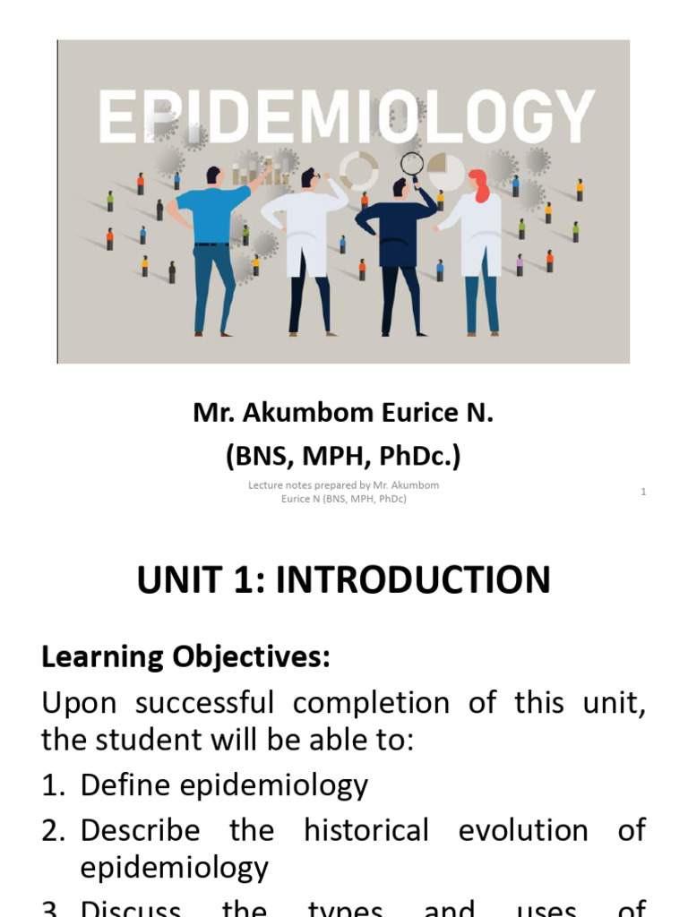 Introduction to Epidemiology Concepts | PDF | Epidemiology | Statistics