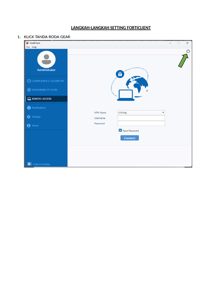 Langkah Setting Forticlient | PDF