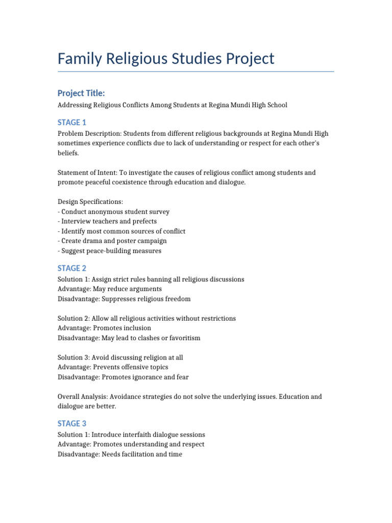 Promoting Religious Tolerance at School | PDF | Religious Studies ...