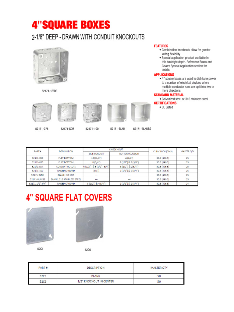 4 Square Box and Cover | PDF