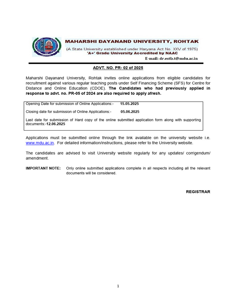 Notification Assistant Professor Budgeted | PDF | Doctor Of Philosophy | Thesis