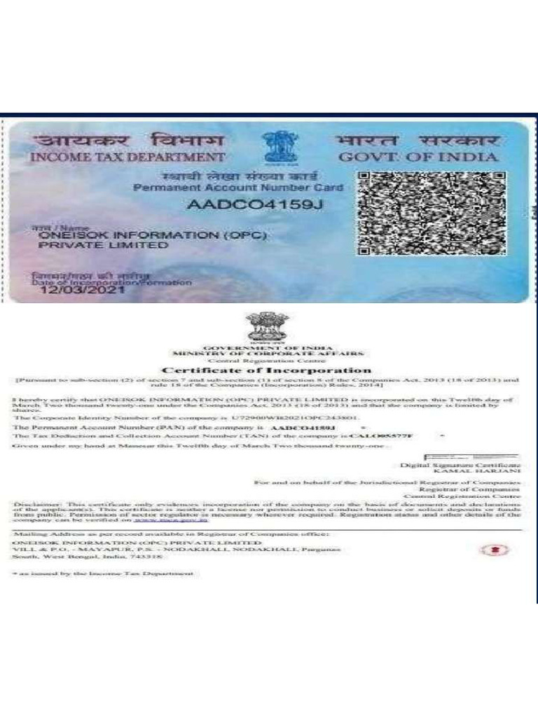 Oneisok Identy Document | PDF