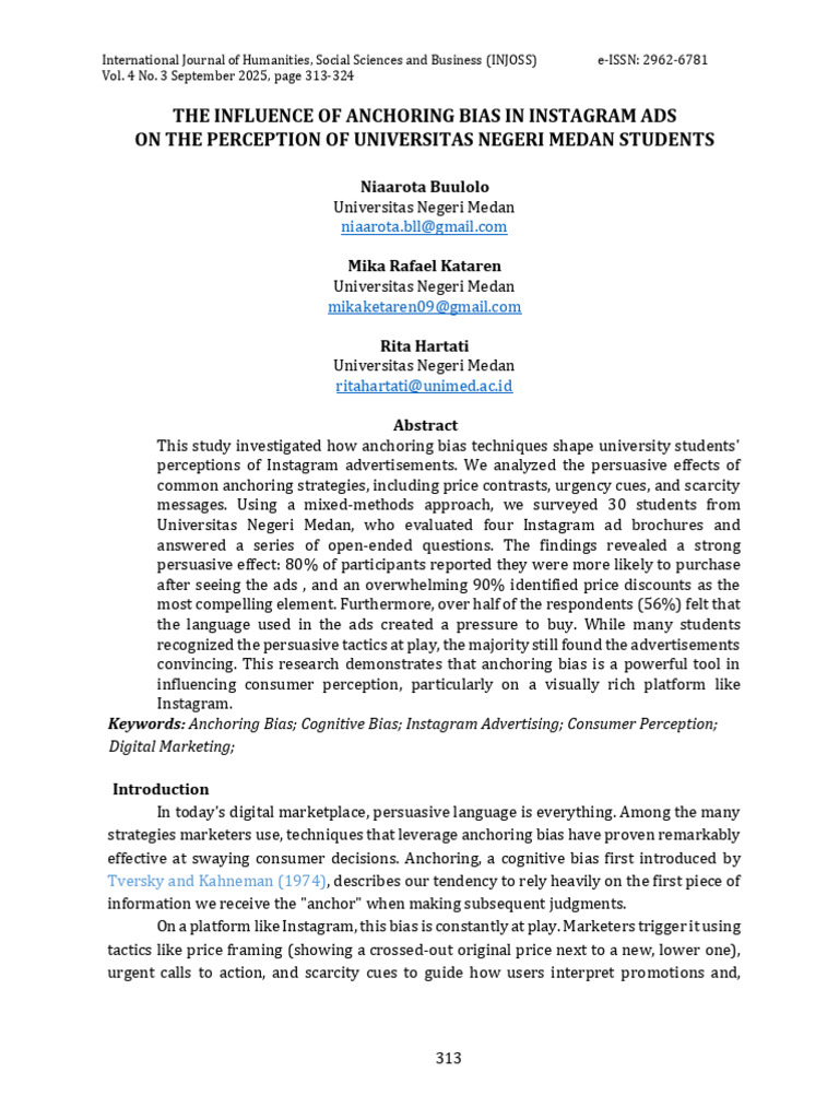 Niaarota Buulolo, Mika Rafael Kataren & Rita Hartati 2025 | PDF | Advertising | Marketing