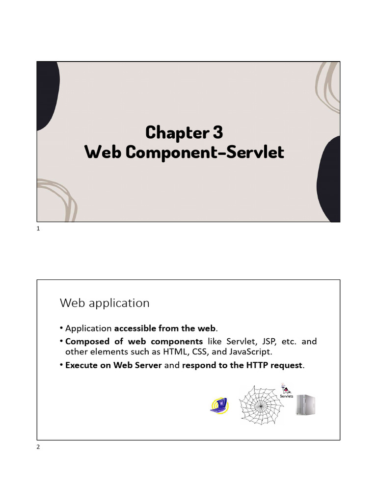 3 - CSC584 - Web Component Servlet | PDF | Networking | Internet & Web
