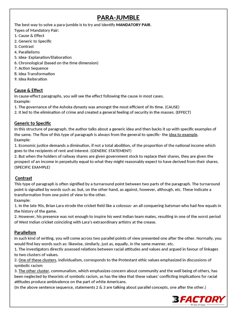 Para Jumble (Mandatory Pair Rule) | PDF | Racism | Discrimination & Race Relations