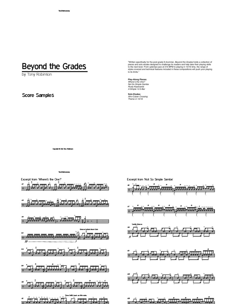 Beyond The Grades: Score Samples | PDF