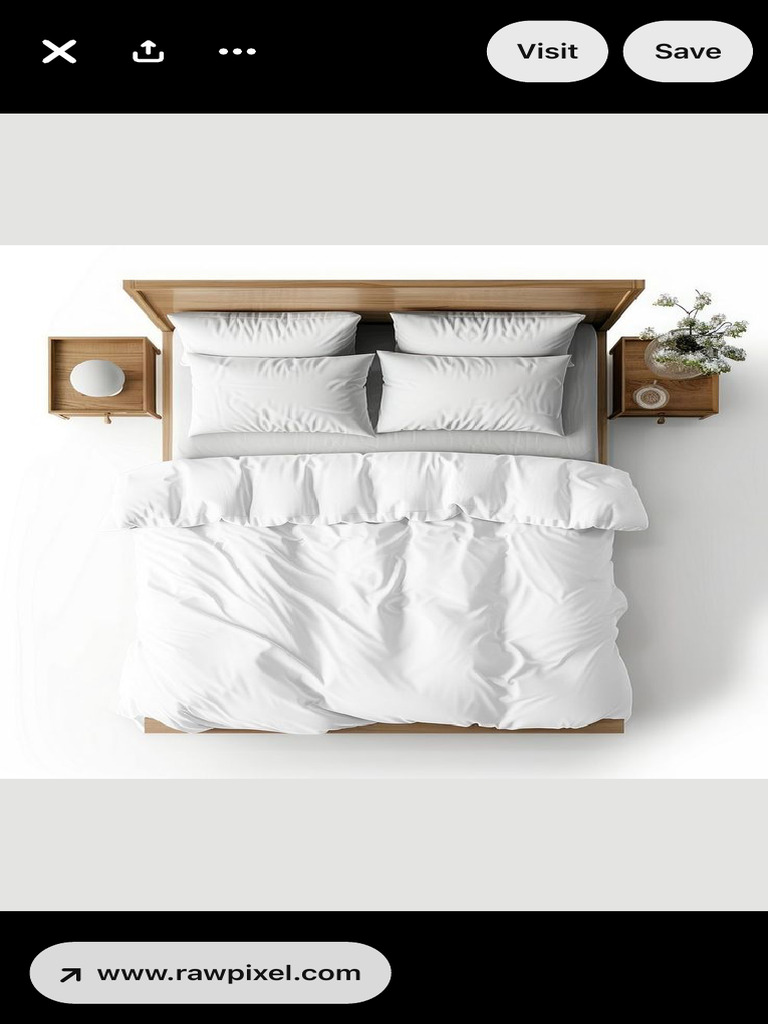 Premium PSD Image of Minimal Off-White Bedding Mockup PSD by Fon About ...