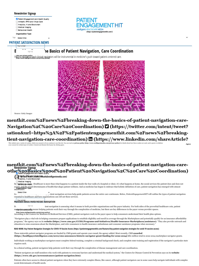 Patient Navigation and Care Coordination | PDF | Patient | Health Care