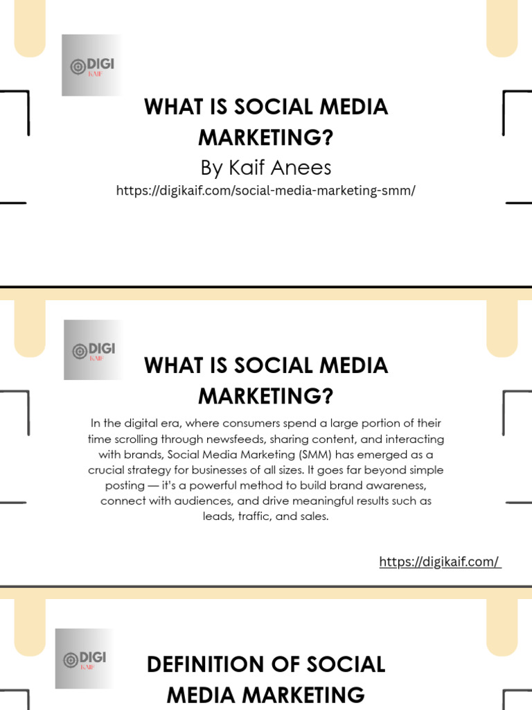 Understanding Social Media Marketing | PDF | Social Media Marketing ...