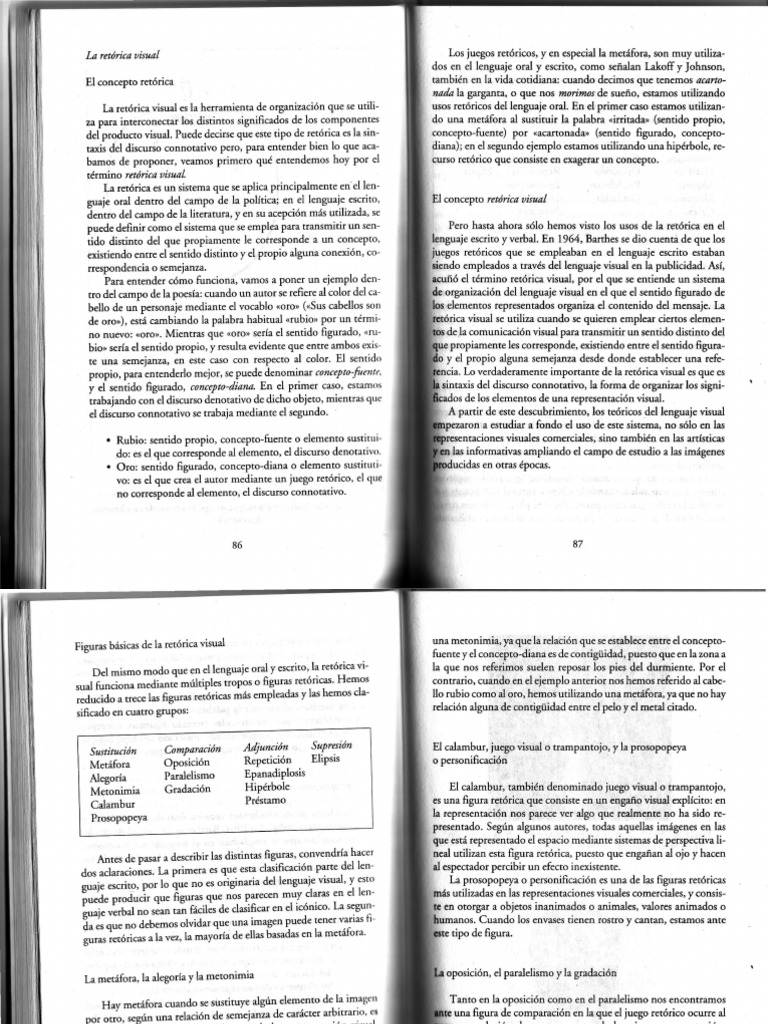 La Retorica Visual-M.acaso | PDF | Metáfora | Retórica