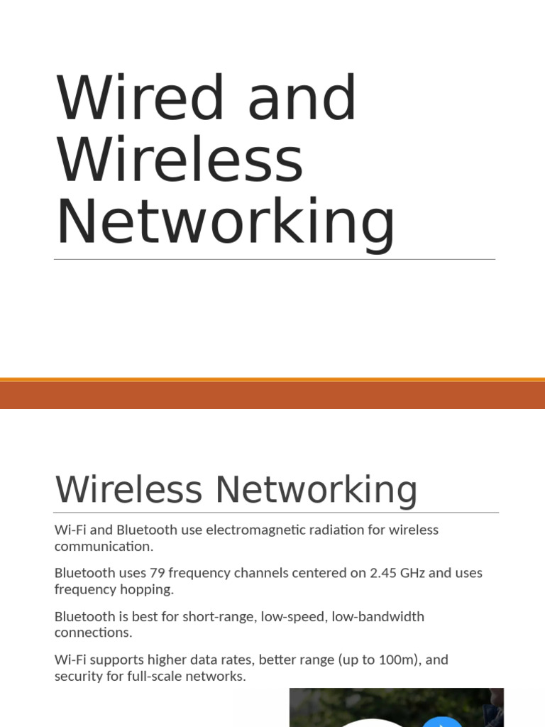 Wired and Wireless Networking Summary | PDF