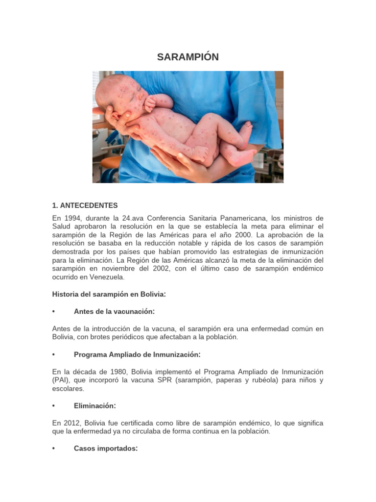 Sarampión | PDF | Sarampión | Infección