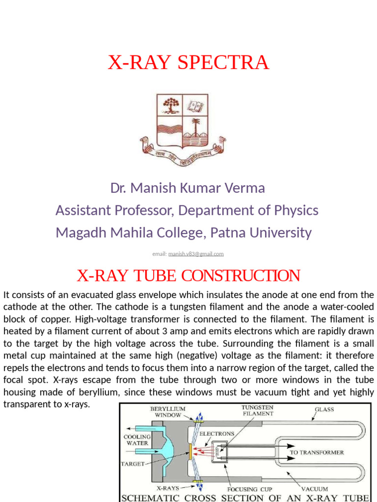 Understanding X-Ray Spectra and Types | PDF | X Ray | Vacuum Tube
