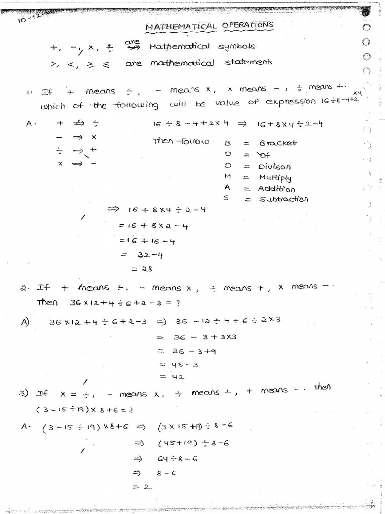 Chap 09 Maths Operation | PDF