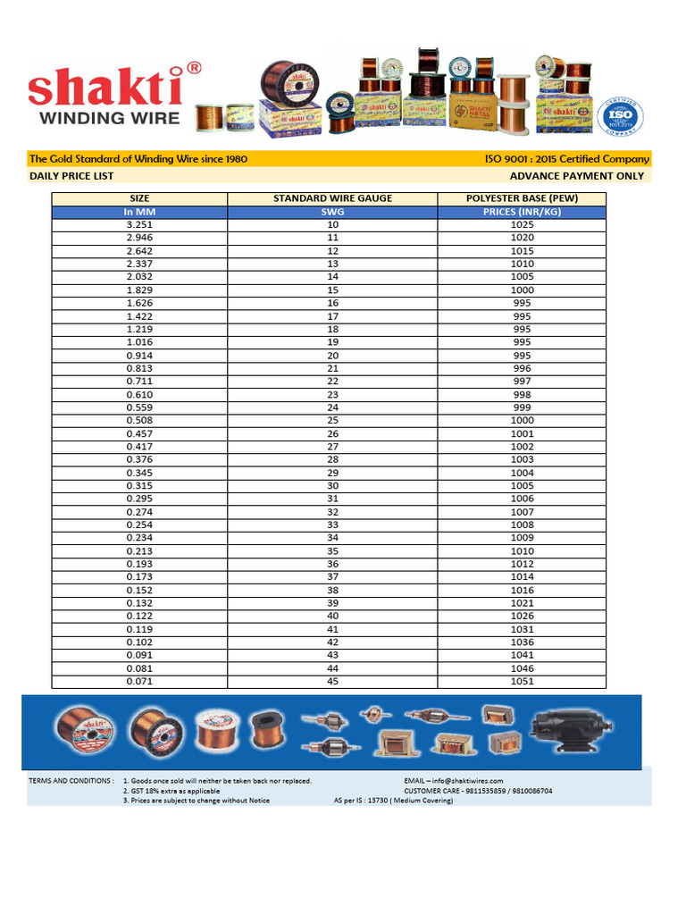 Pakistan Cable Price List 2025 | PDF | Manufactured Goods | Wire