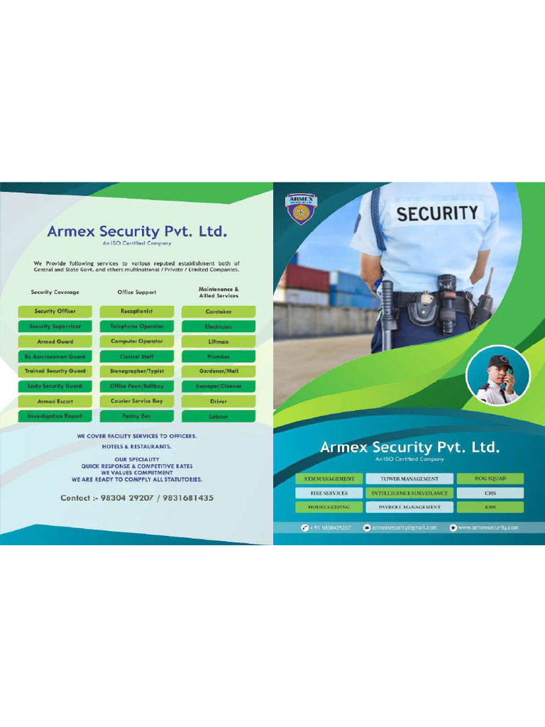 Armex Security Services - Catalogue | PDF