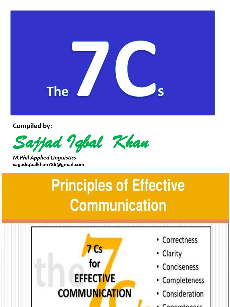 7C's of Communication | PDF