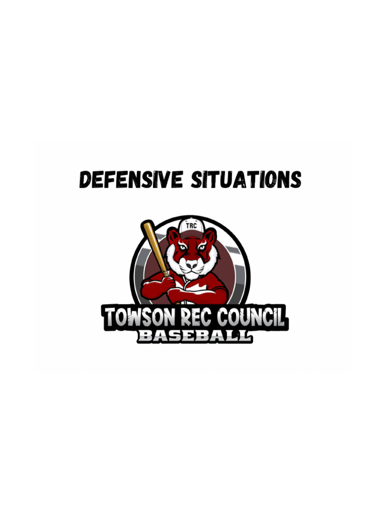 TRC Baseball Defensive Situation Booklet | PDF