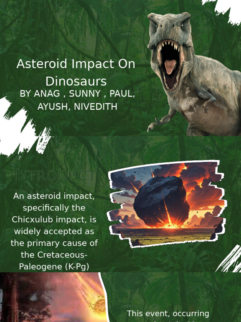 Astroid Impact One Dinosoars | PDF