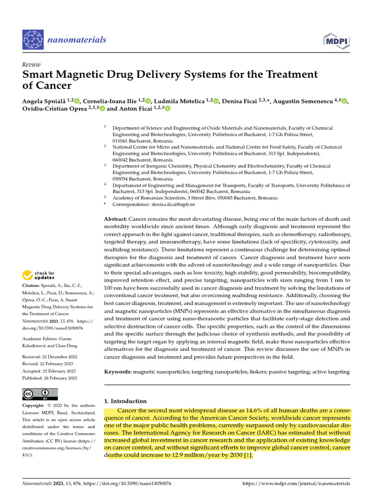2023 - Imp | PDF | Cancer | Chemotherapy