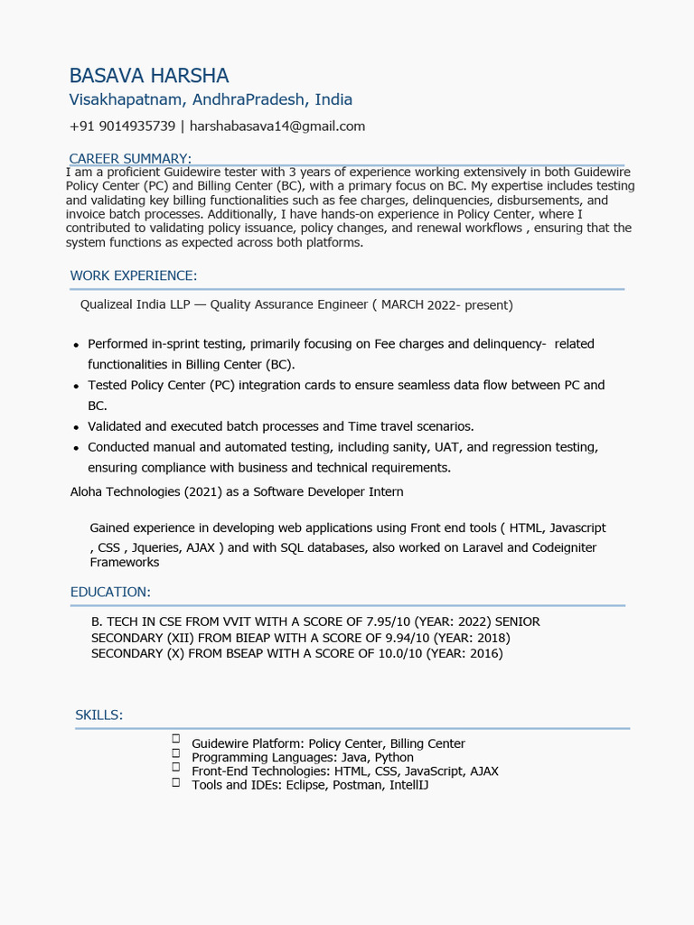 Harsha Resume (1) .PDF - 20250620 - 125101 - 0000 | PDF