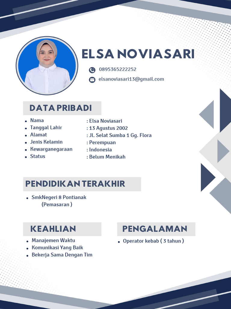 CV Elsa Noviasari - 20250620 - 213521 - 0000 | PDF