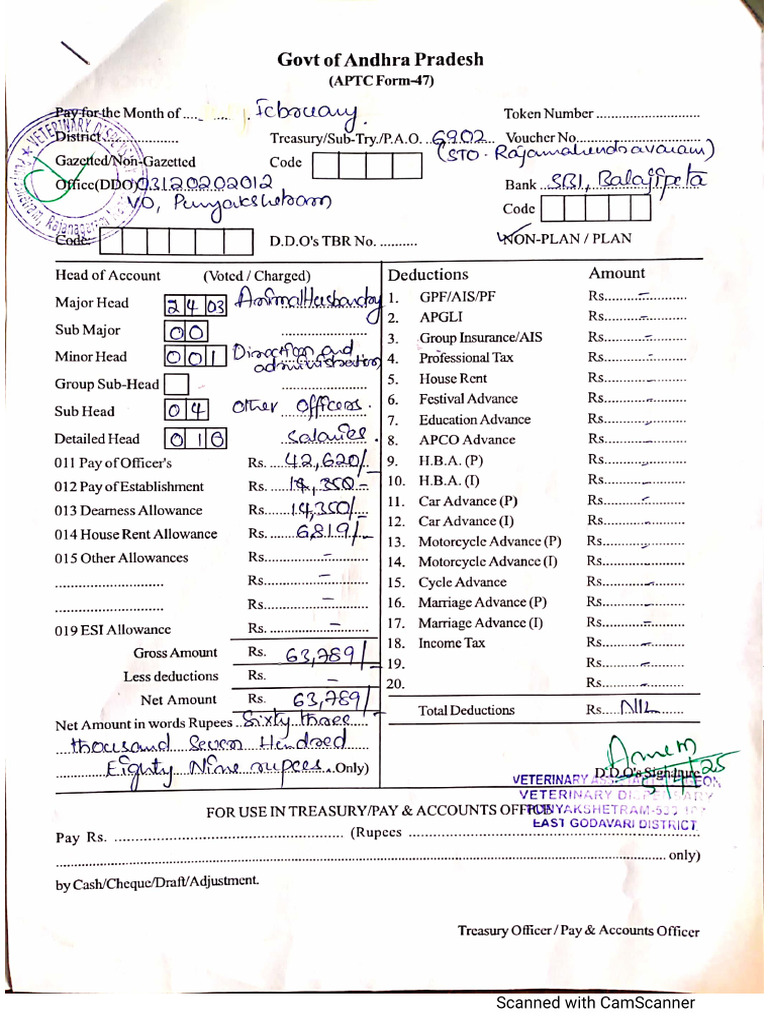 Form 47 and Calculation Sheet | PDF