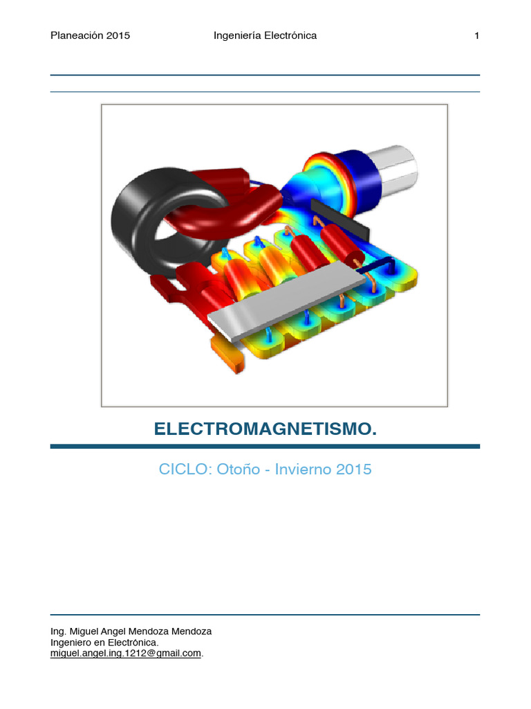 Planeacic3b3n Electromagnetismo 2015 | PDF | Electricidad | Electrostática