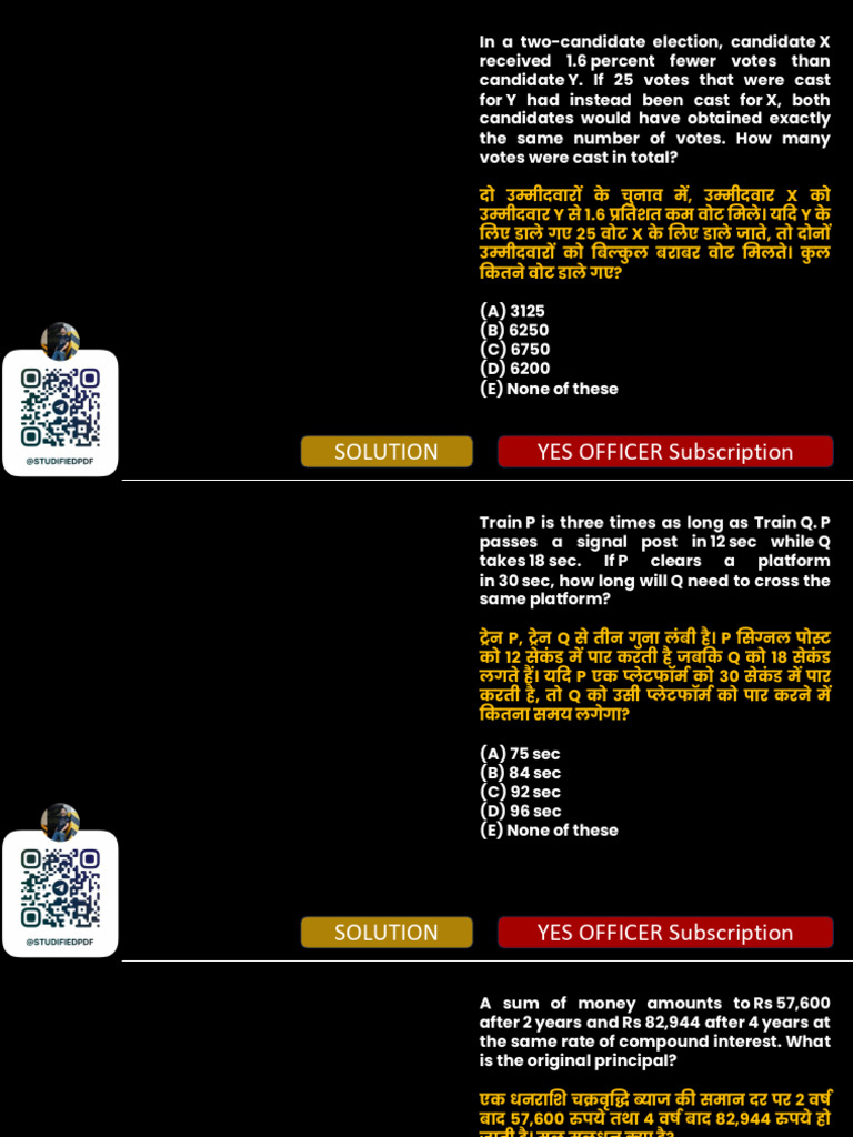 100 Most Repeated Arithmetic Questions Bank Exams | PDF