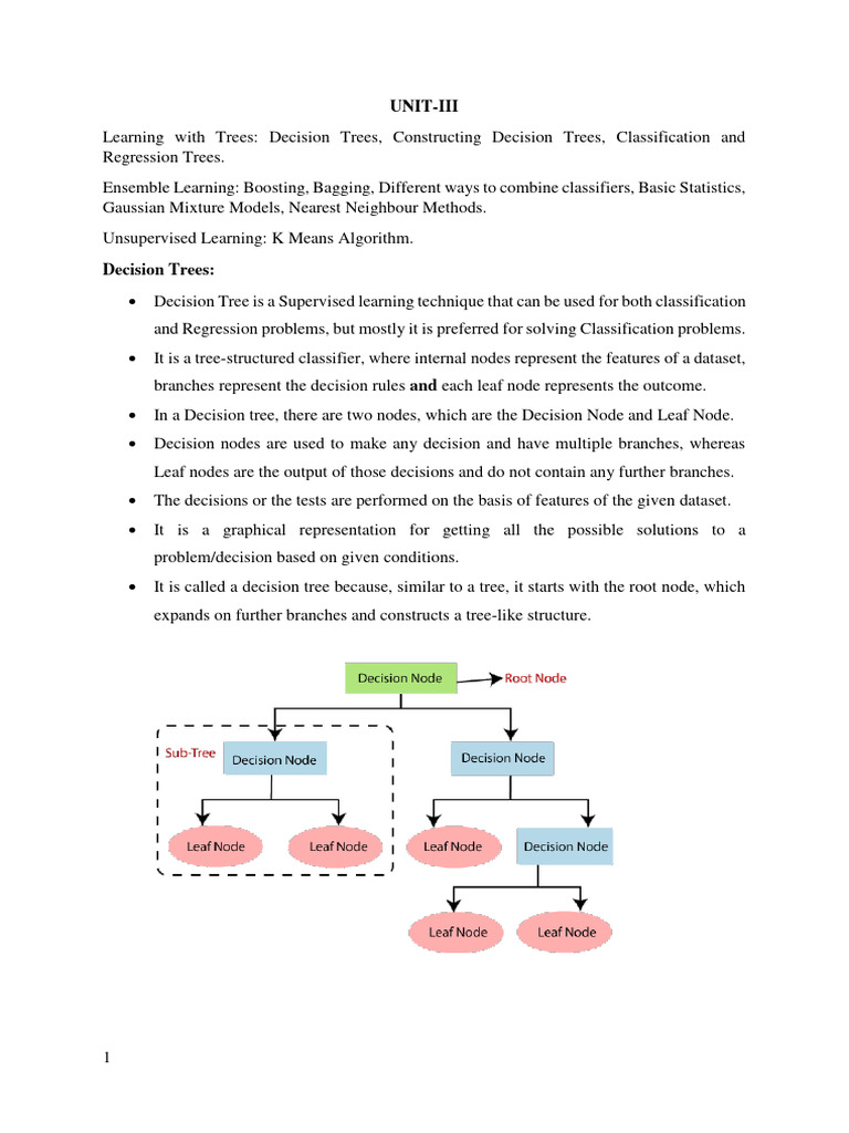ML Unit 03 | PDF | Cluster Analysis | Variance