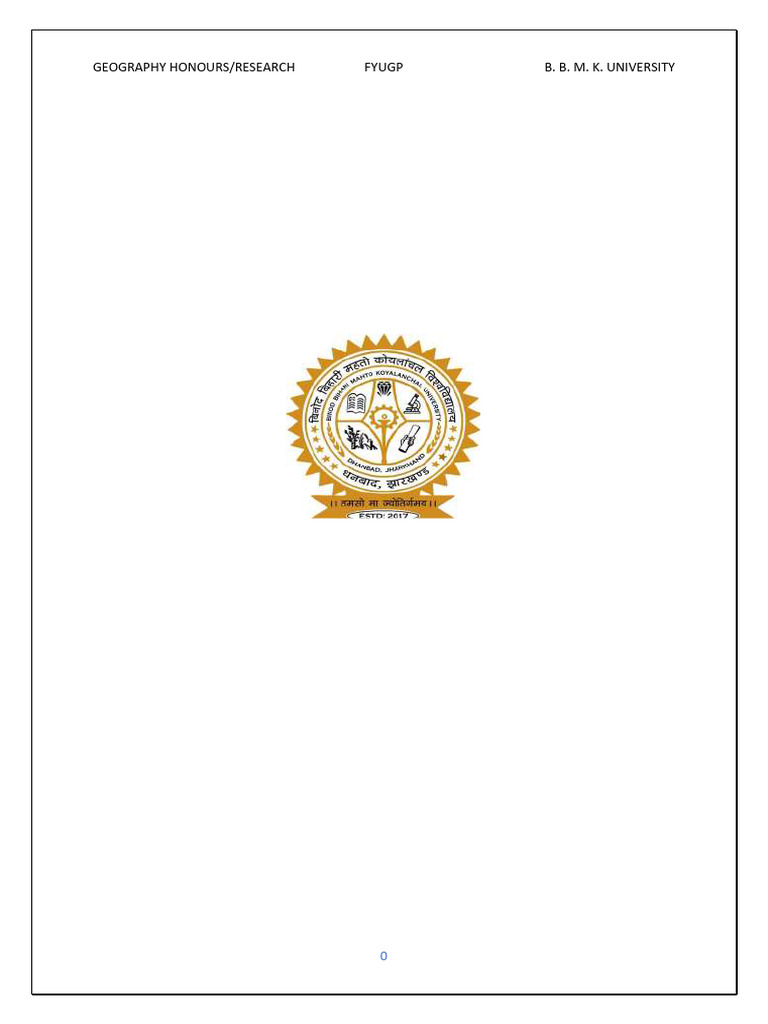 UG Geography-Syllabus FYUGP-1 | PDF | Bachelor's Degree ...