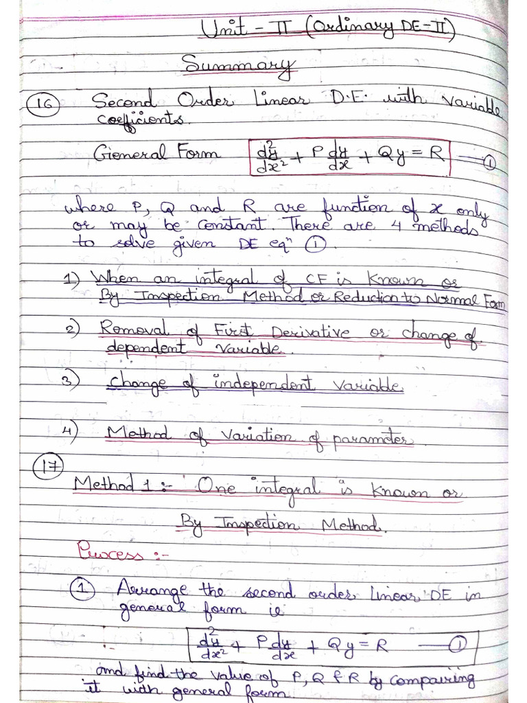 Unit 2 Summary M-II | PDF