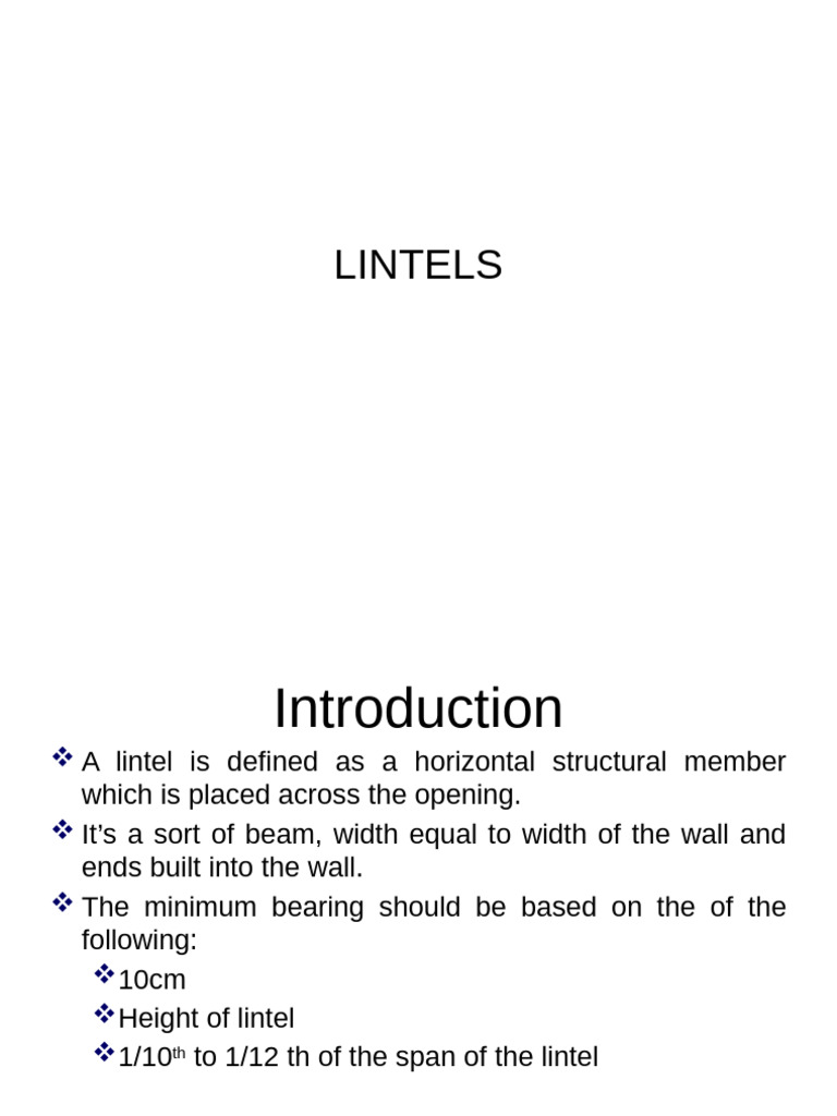 Lintels | PDF | Brick | Lumber