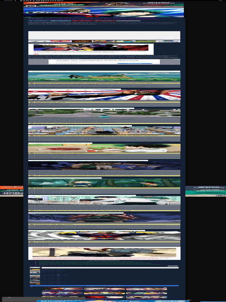 TEST ¿Cuál Es Tu Quirk en My Hero Academia TierraGamer | PDF