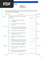 Flyers Authentic Papers Answer Key | PDF