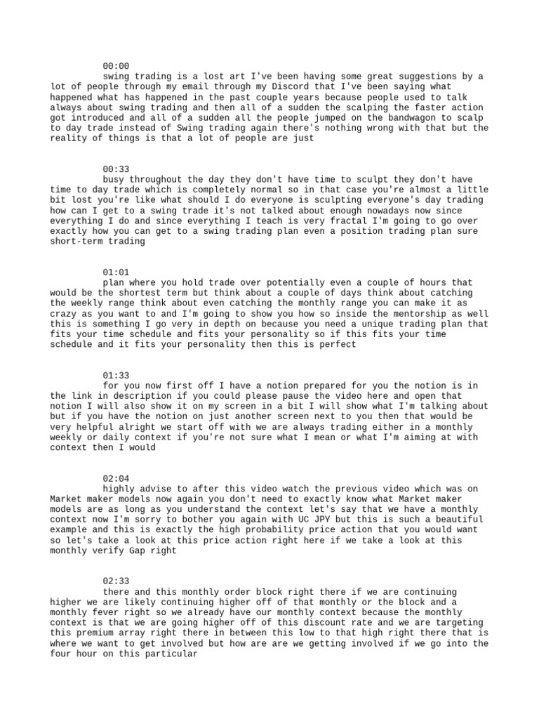 NoteGPT - Trading With A Fulltime Job - No Problem! (Lost Art) - Ep 35 | PDF