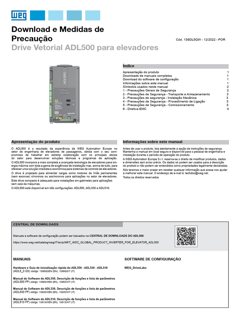 Downloads de Manuais ADL500 e Software | PDF | Fonte de energia ...