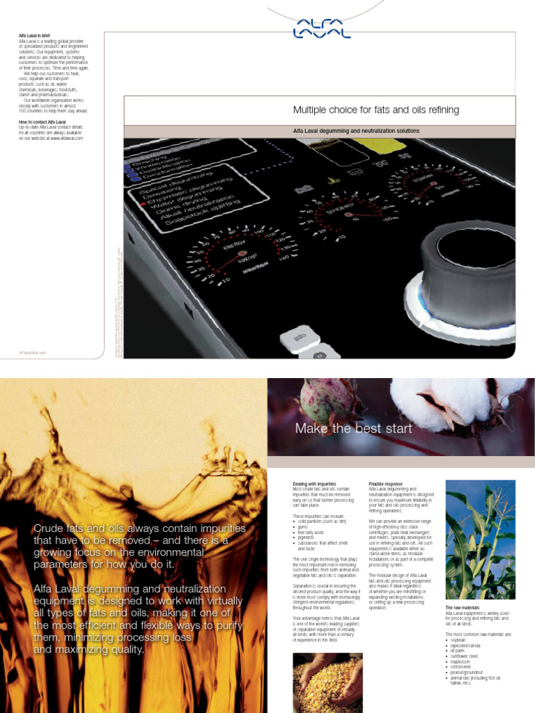 PFT00355EN Degumming Neutralization | PDF | Vegetable Oil | Heat Exchanger