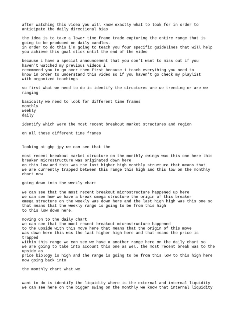 (English (Auto-Generated) ) 1ï Â How To Anticipate The DAILY ...