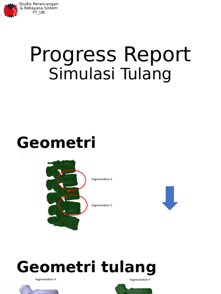 Progress Report Simulasi Tulang - 1 Juli 2025 | PDF