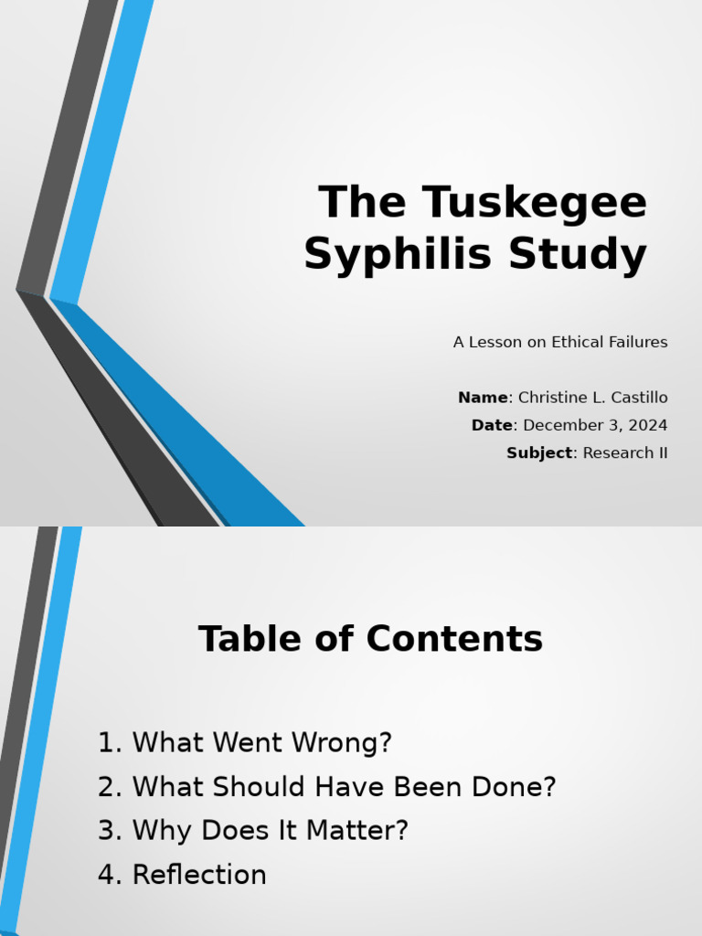 Tuskegee Syphilis Study (2) (1) (Read-Only) | PDF