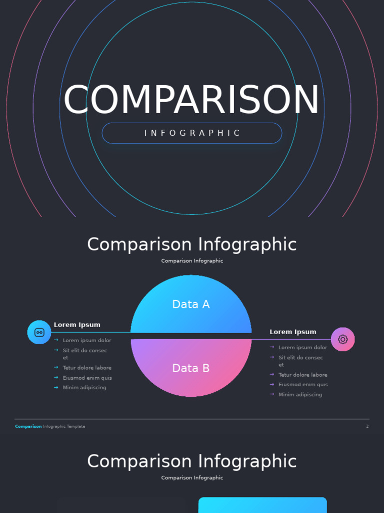 Comparison Infographic Dark | PDF | Visual Journalism | Illustration