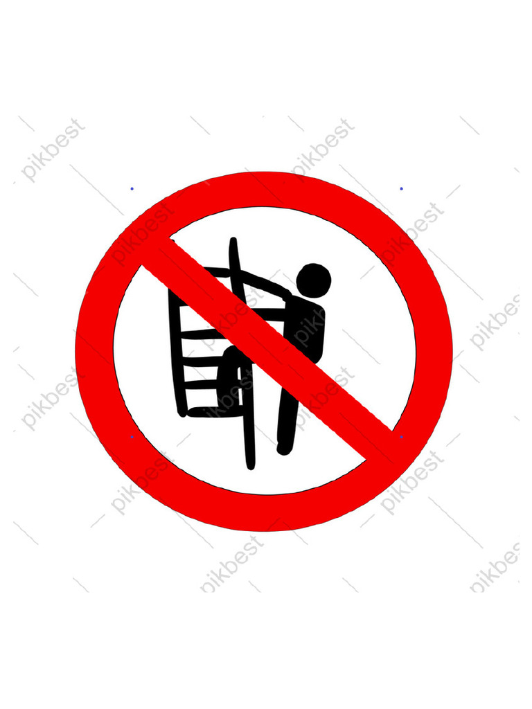 Warning Signs Prohibiting Climbing Ladders 2161099 | PDF