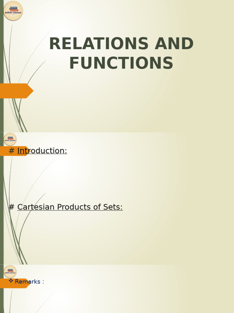 Chapter 2 RELATIONS AND FUNCTIONS Class 11 | PDF | Function (Mathematics) | Algebra